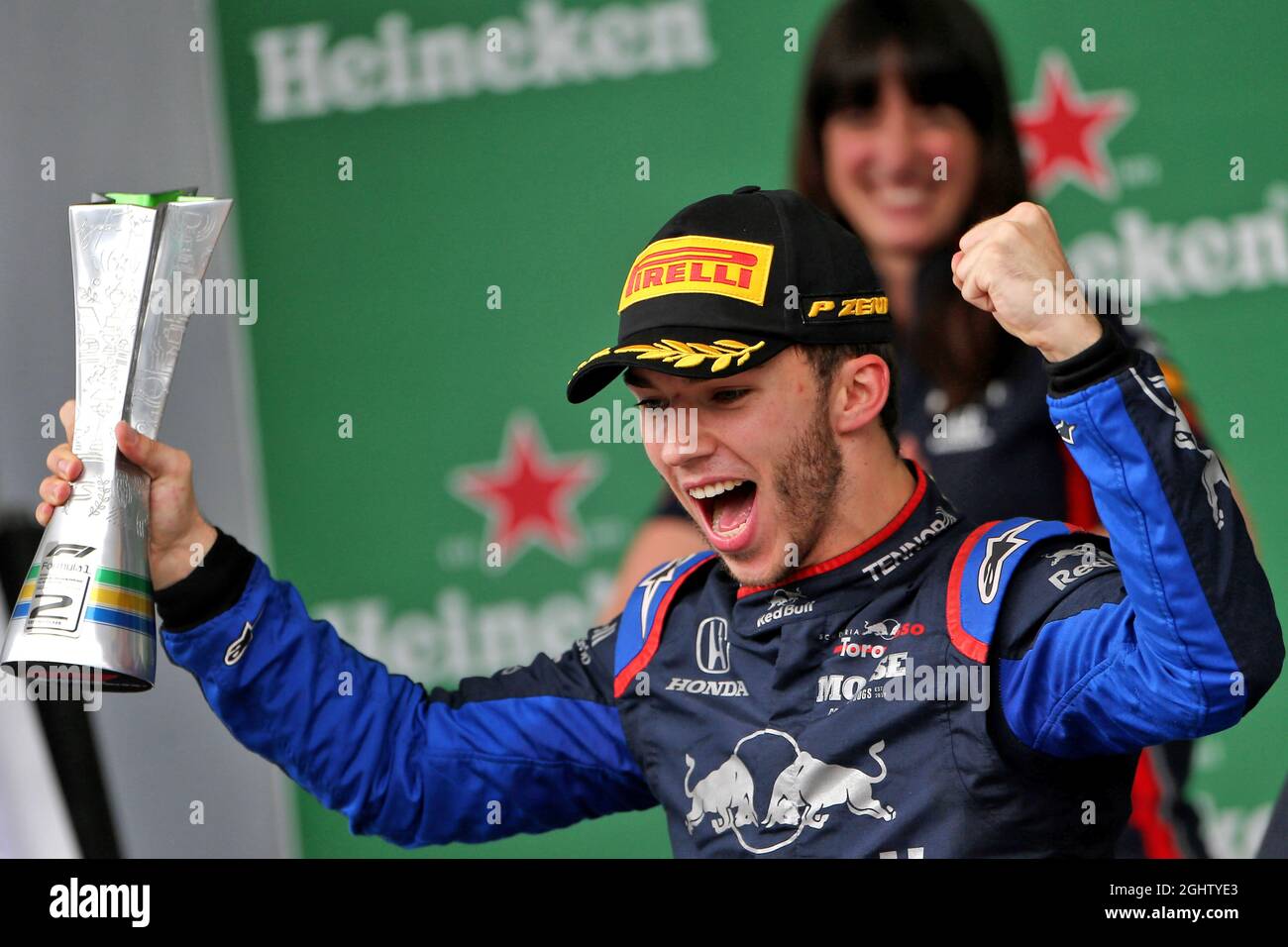 Pierre gasly brazil podium hi-res stock photography and images - Alamy