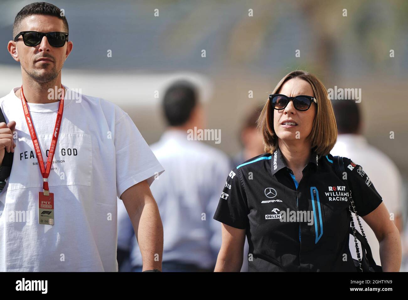 Williams deputy team principal her husband marc harris hi-res stock ...