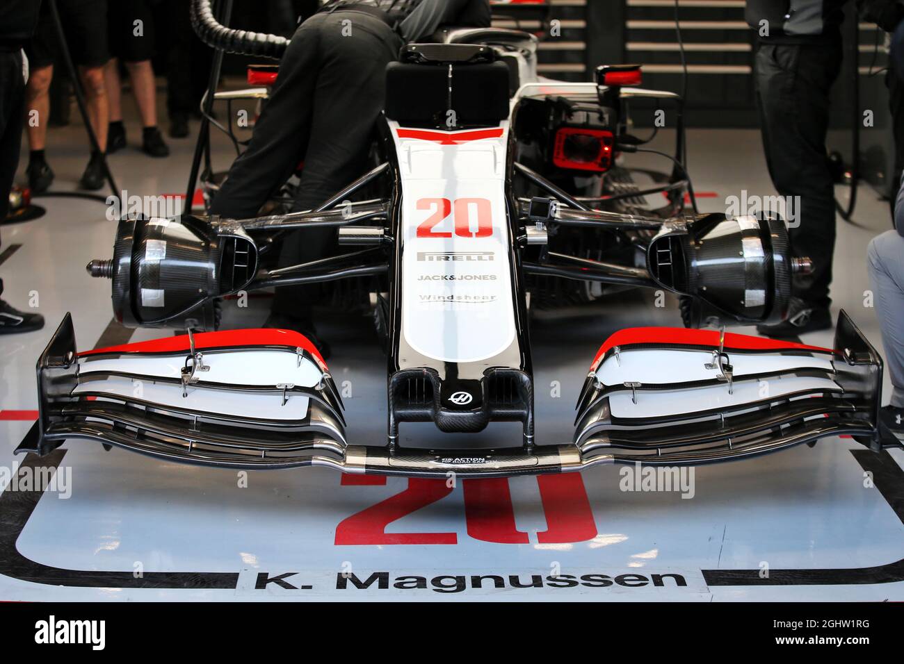Haas vf 20 front wing detail hi-res stock photography and images - Alamy