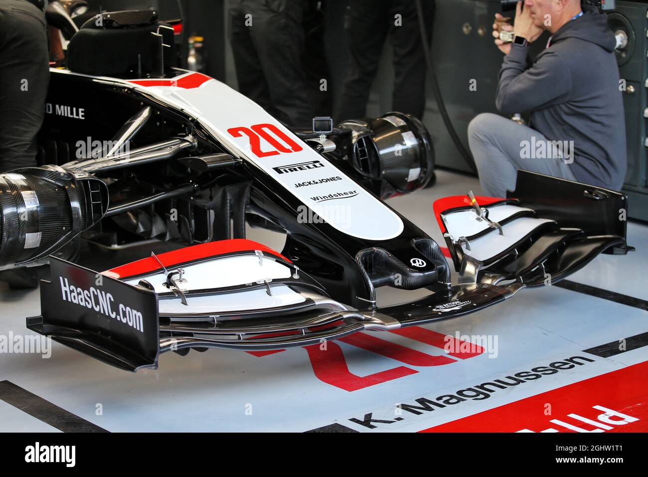 Haas vf 20 front wing detail hi-res stock photography and images - Alamy