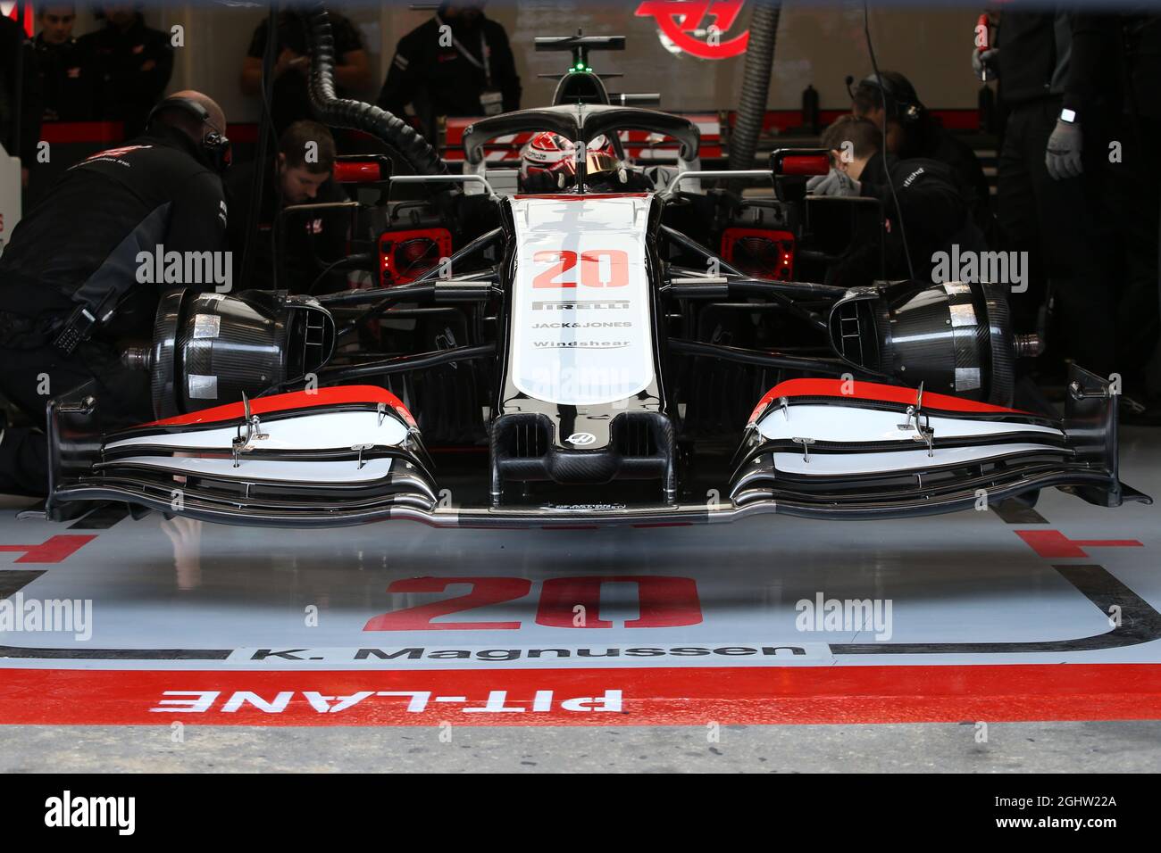 Haas vf 20 front wing detail hi-res stock photography and images - Alamy