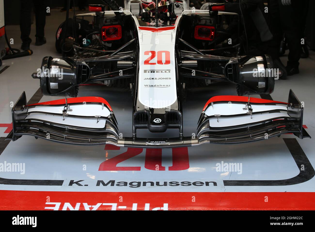 Haas vf 20 front wing detail hi-res stock photography and images - Alamy