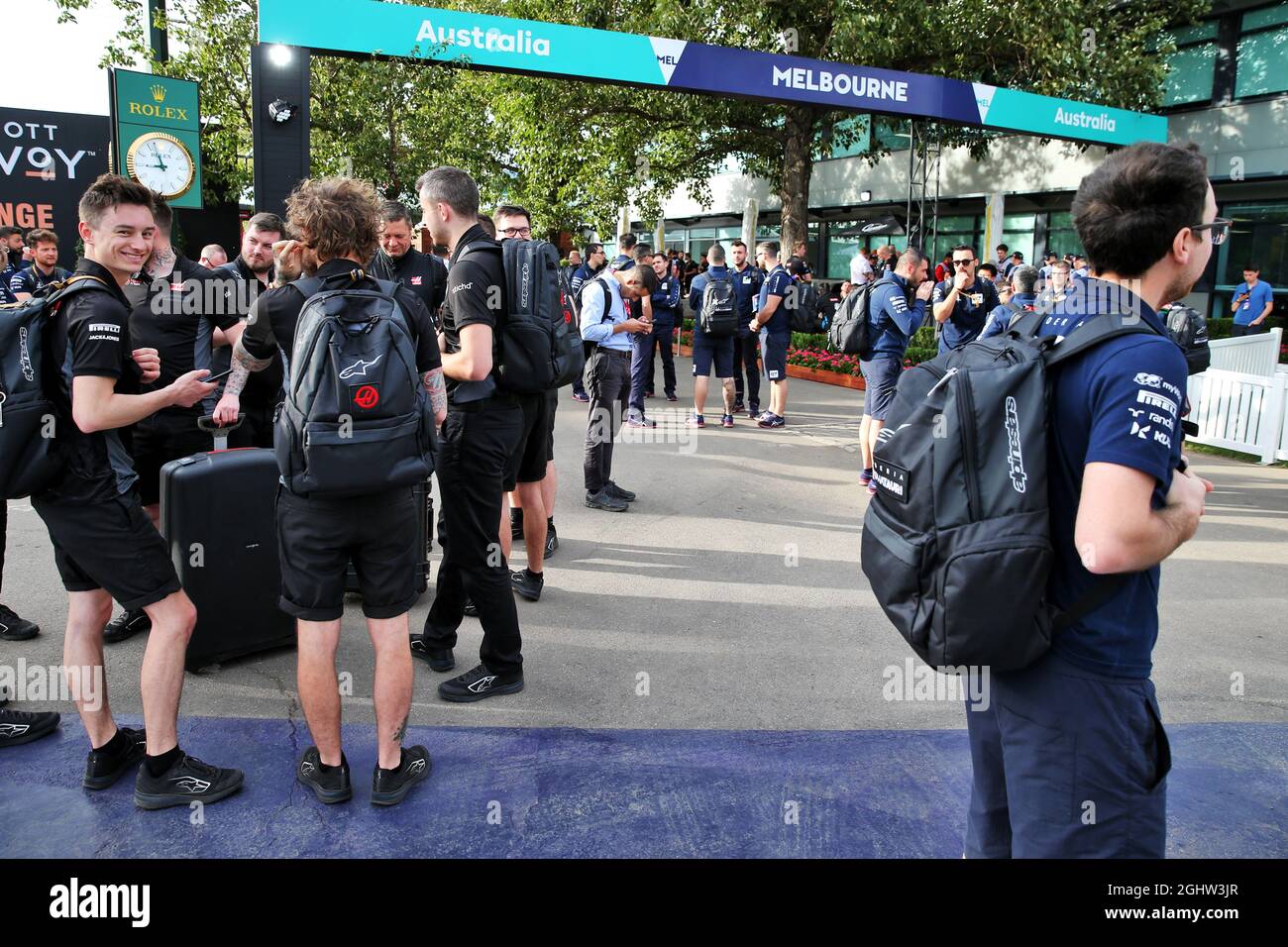 Teams wait outside the paddock. 13.03.2020. Formula 1 World ...