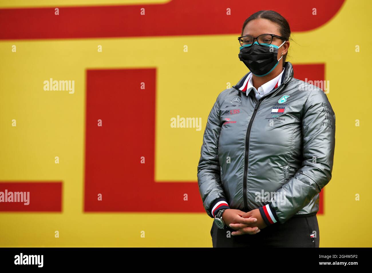 Mercedes amg f1 trackside fluid engineer hi-res stock photography and ...