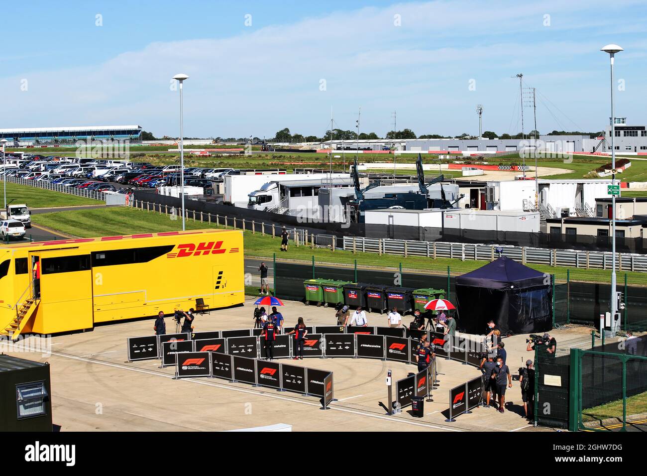 Paddock atmosphere - media interview area. 30.07.2020. Formula 1 World ...