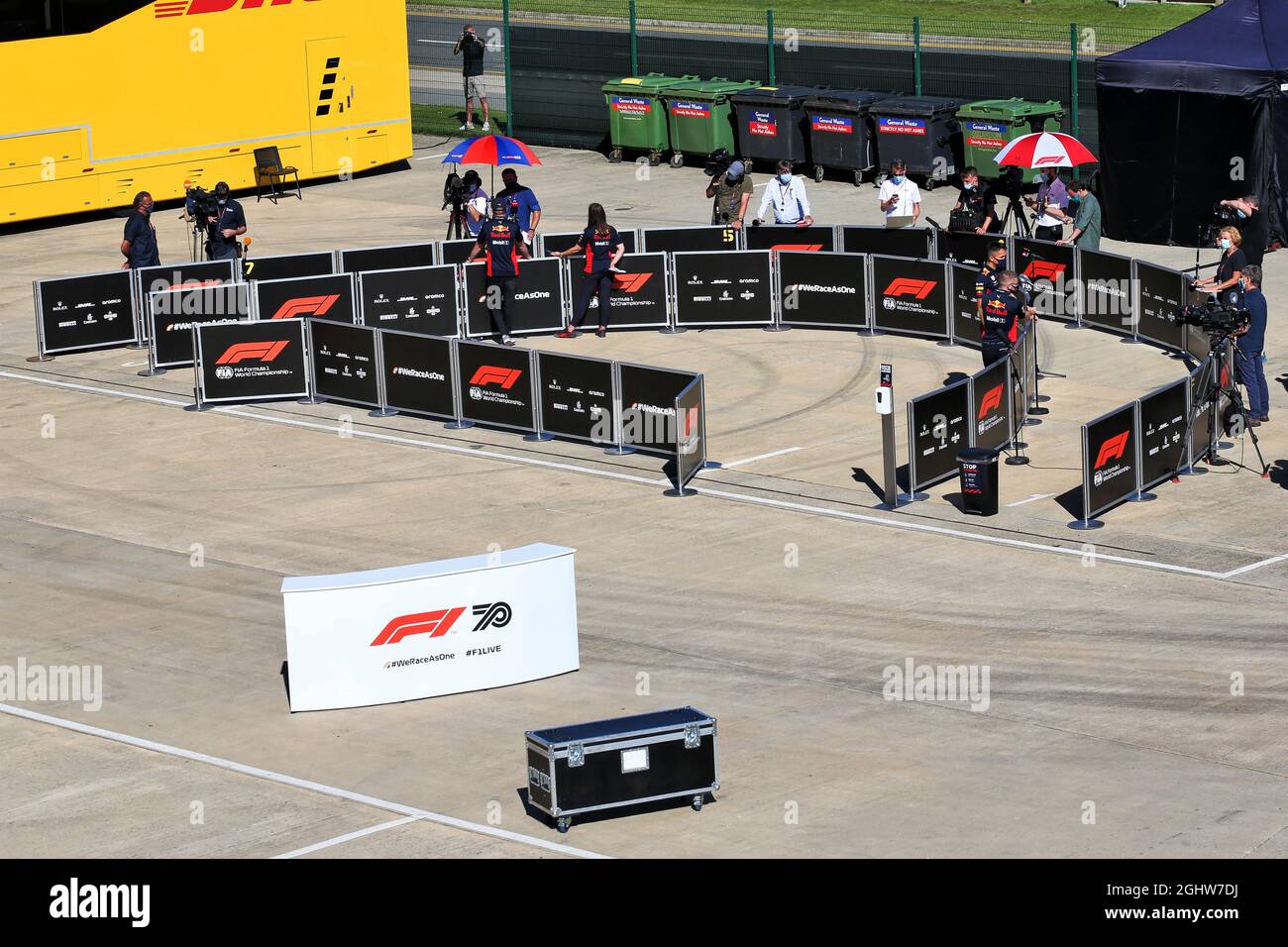 Paddock atmosphere - media interview area. 30.07.2020. Formula 1 World ...