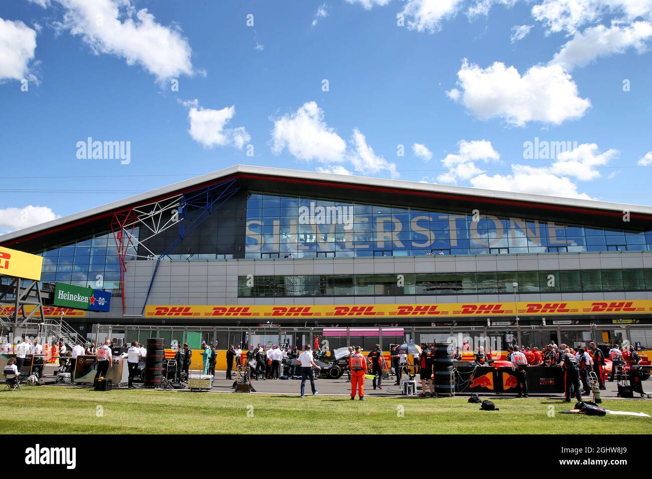 The grid before the start of the race. 02.08.2020. Formula 1 World ...