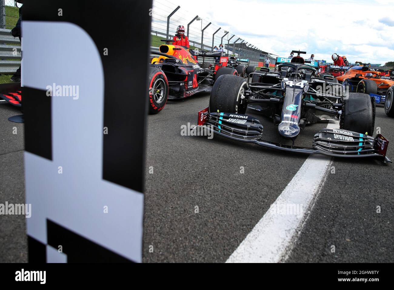 Mercedes amg f1 w11 a puncture hi-res stock photography and images - Alamy