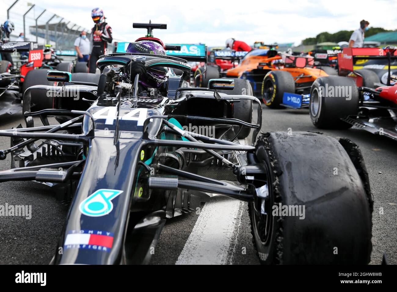 Mercedes amg f1 w11 a puncture hi-res stock photography and images - Alamy