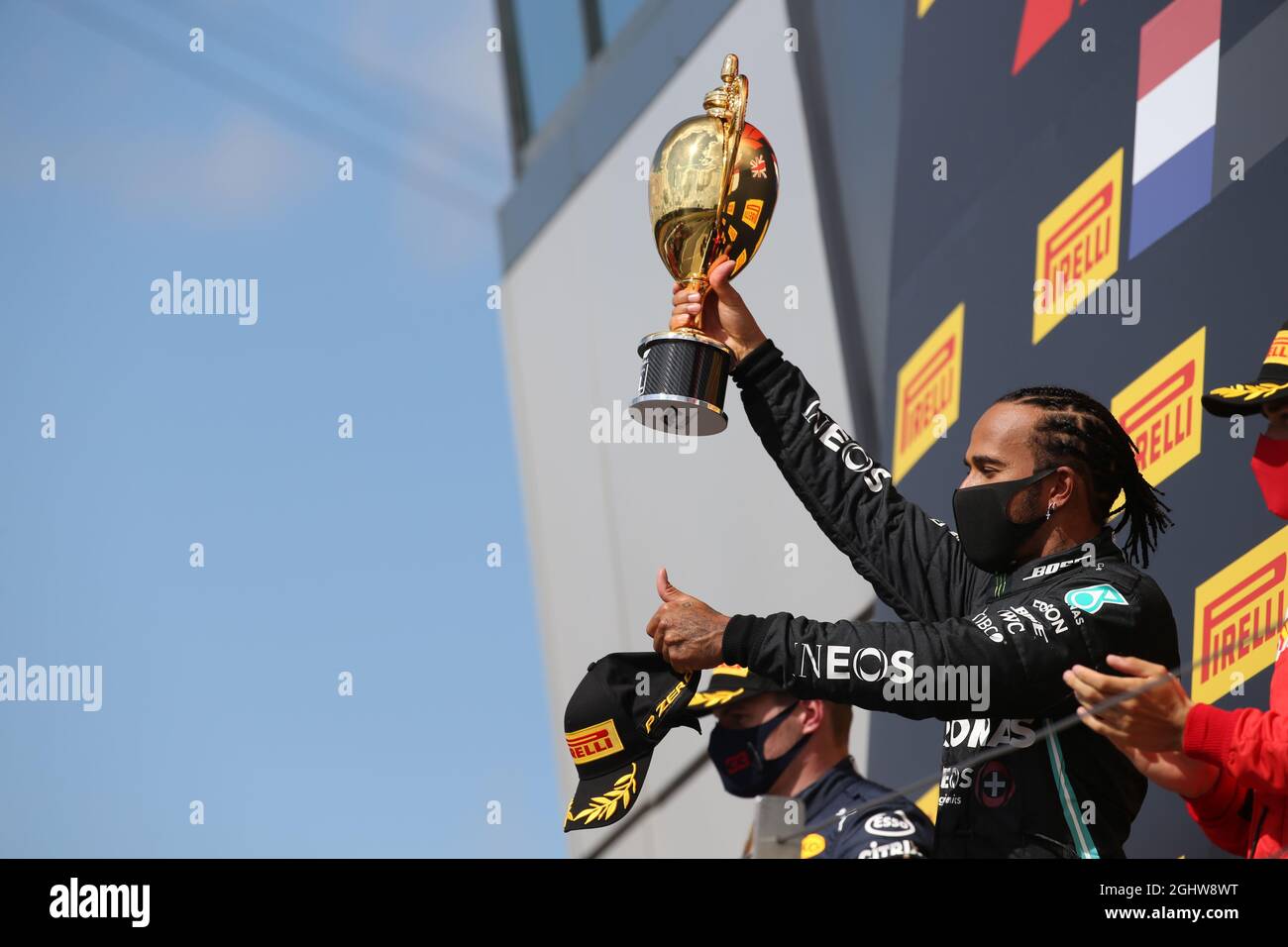 Race winner Lewis Hamilton (GBR) Mercedes AMG F1 celebrates on the ...