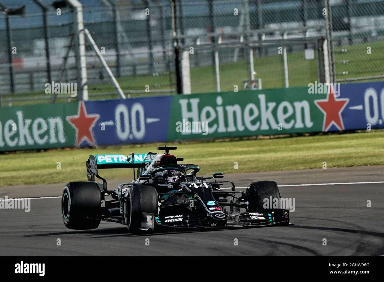 Mercedes amg f1 w11 a puncture hi-res stock photography and images - Alamy