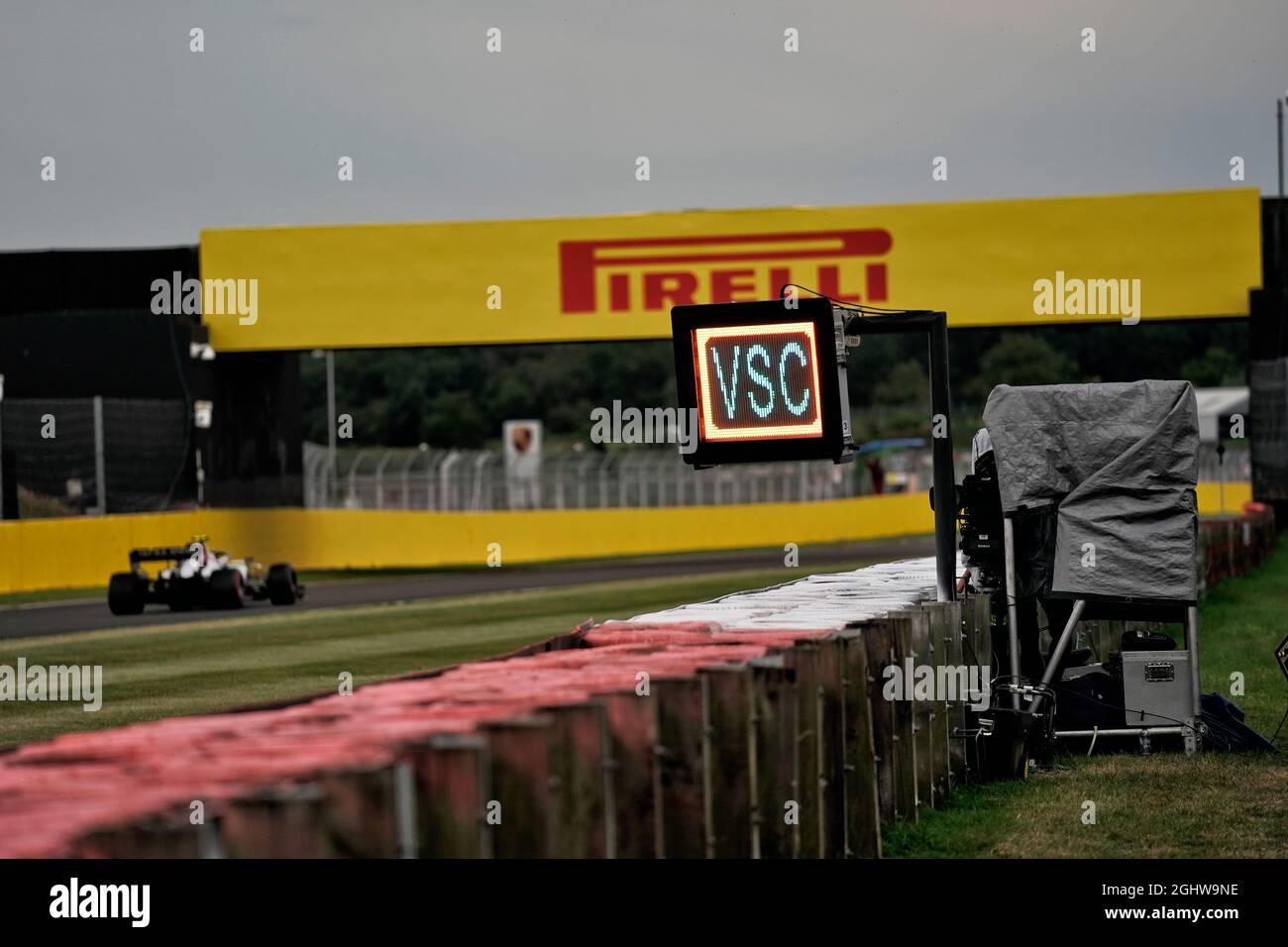 Circuit atmosphere - Virtual Safety Car (VSC) sign. 07.08.2020. Formula ...