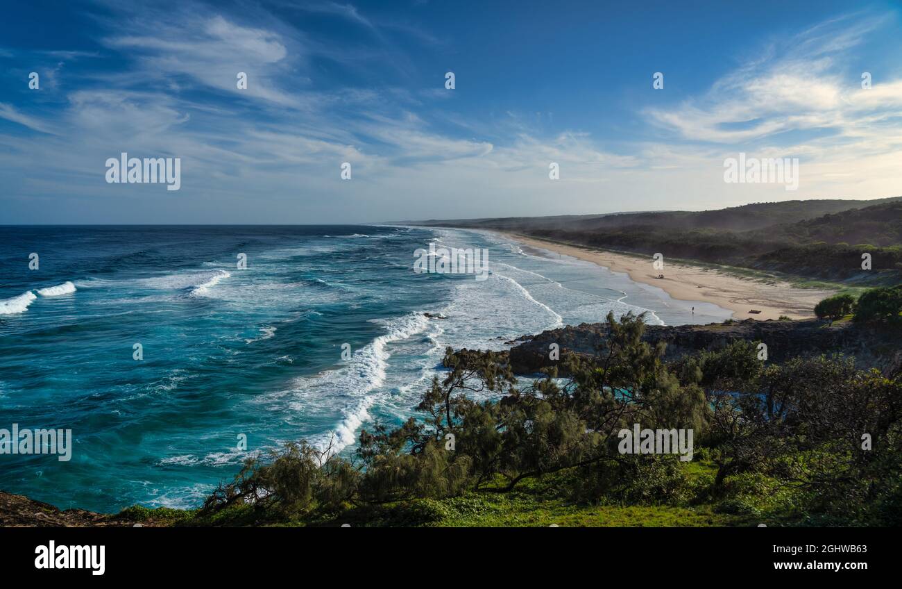 Main Beach, North Stradbroke Island, Queensland, Australia Stock Photo ...