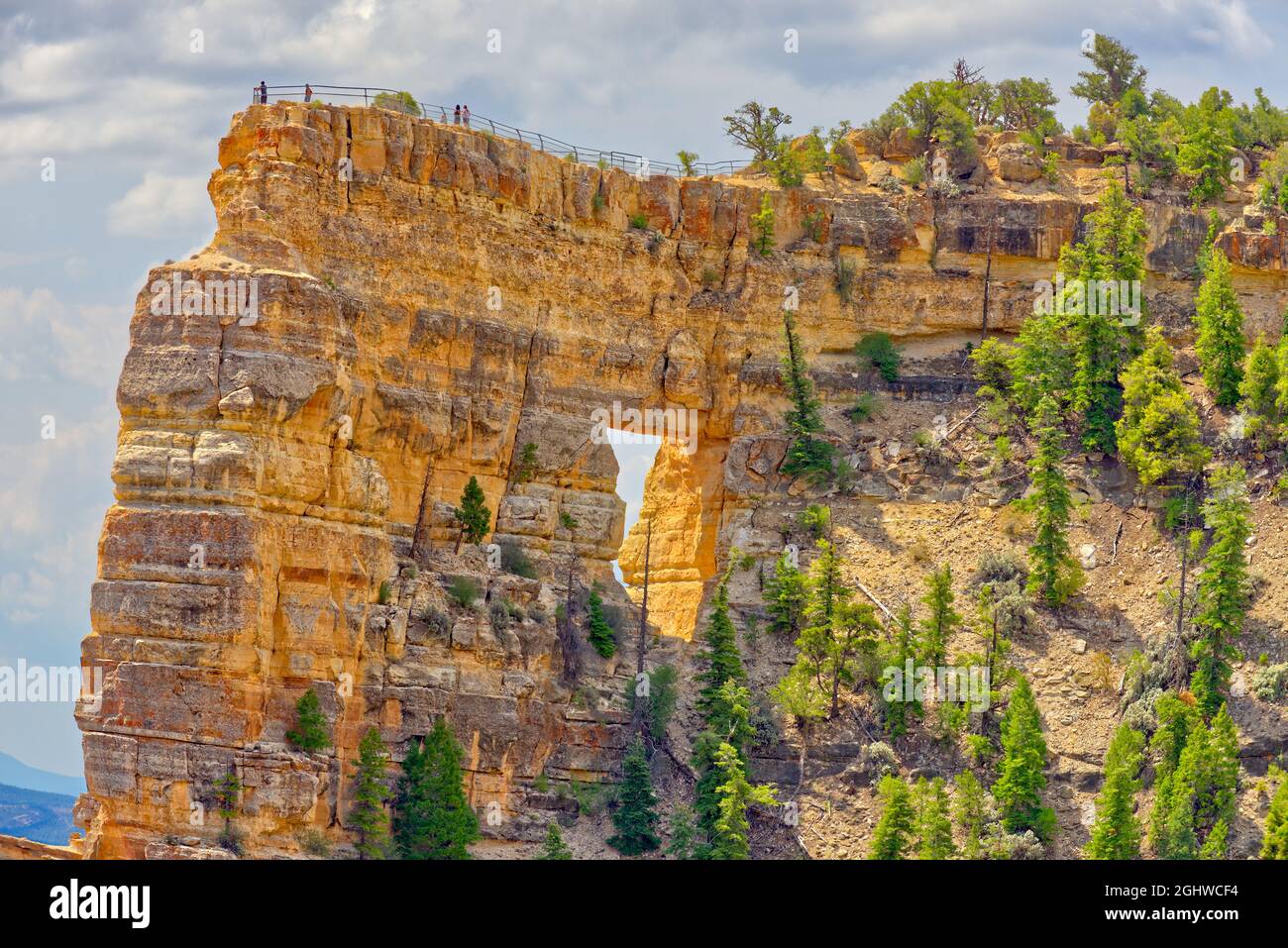 Angels Window from below North Rim, Grand Canyon, Arizona, USA Stock ...
