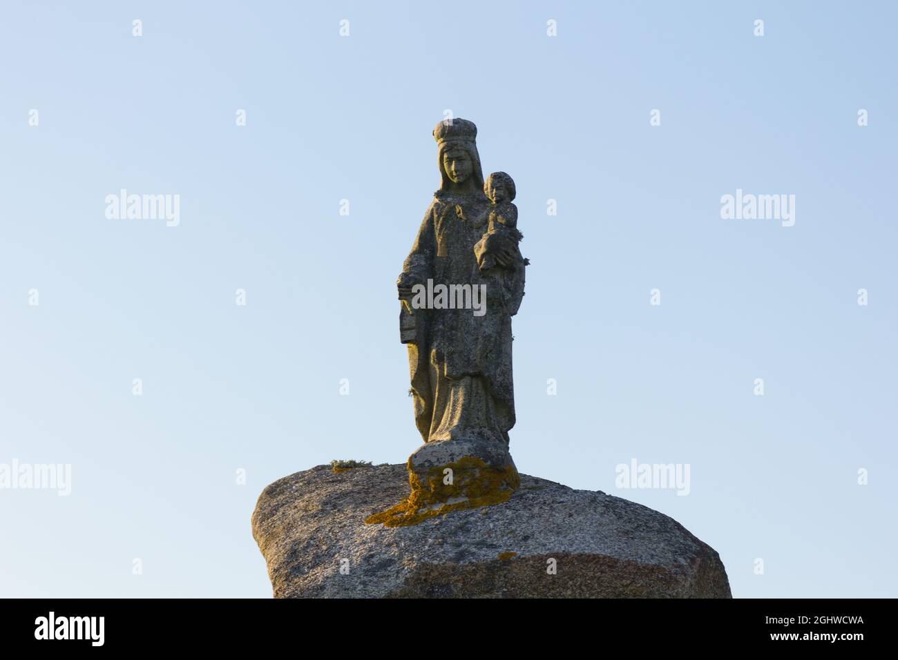 Stone sculptures representing religious figures of Christianity Stock ...
