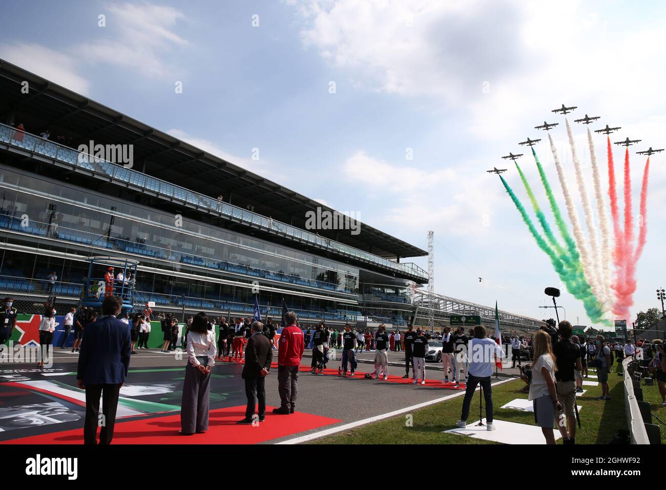 Drivers As The Grid Observes The National Anthem 06092020 Formula 1 World Championship Rd 8