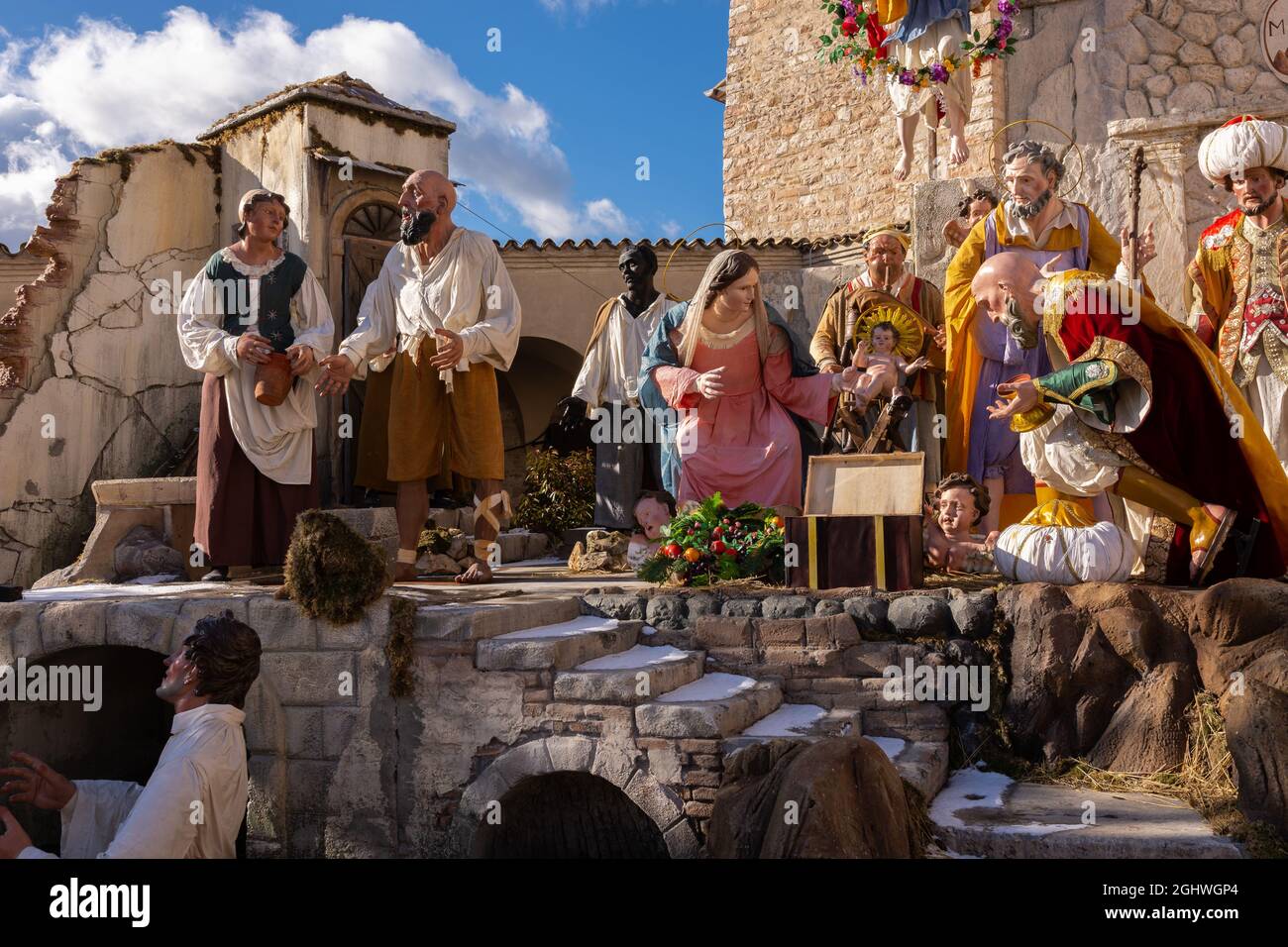 Assisi frescoes nativity hi-res stock photography and images - Alamy