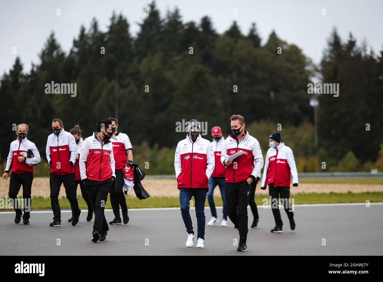 Alfa romeo racing walks circuit team hi-res stock photography and ...