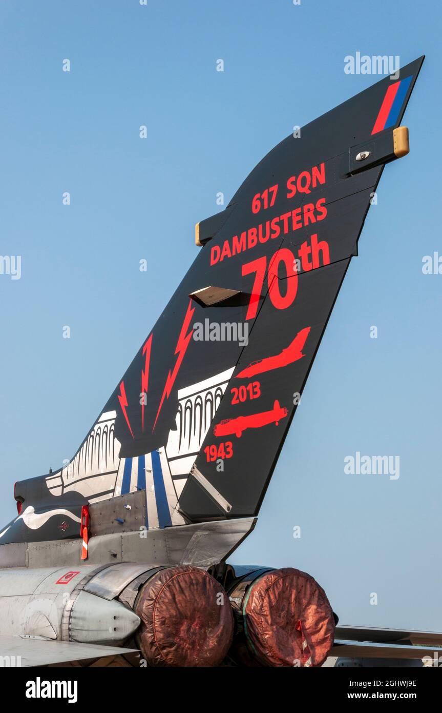 Royal Air Force Tornado GR4 of the RAF's current 617 Dambusters ...