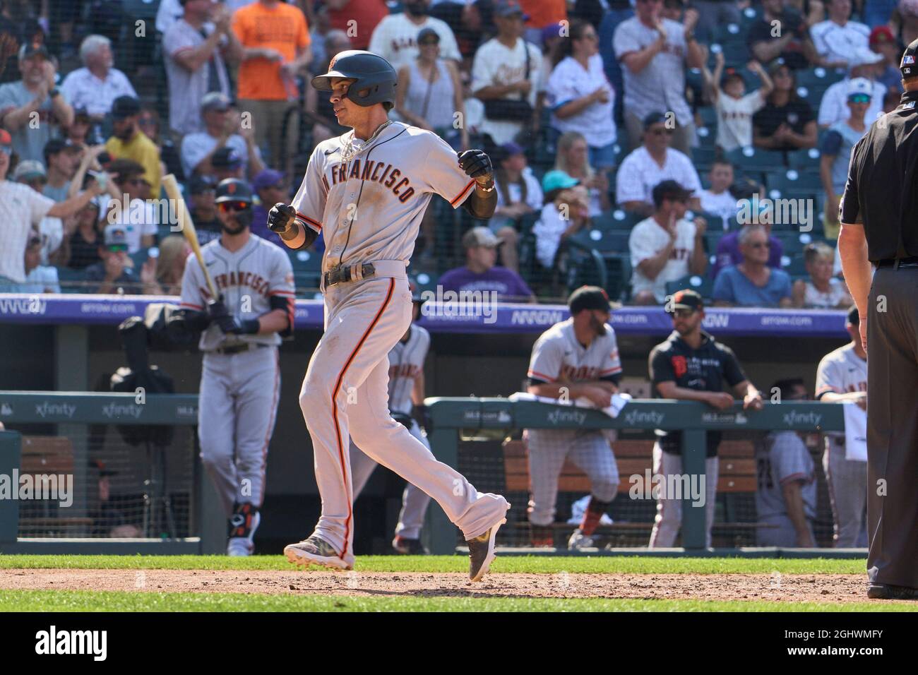 September 6 2021: San Francisco center fielder Mauricio Dubon (1 ...
