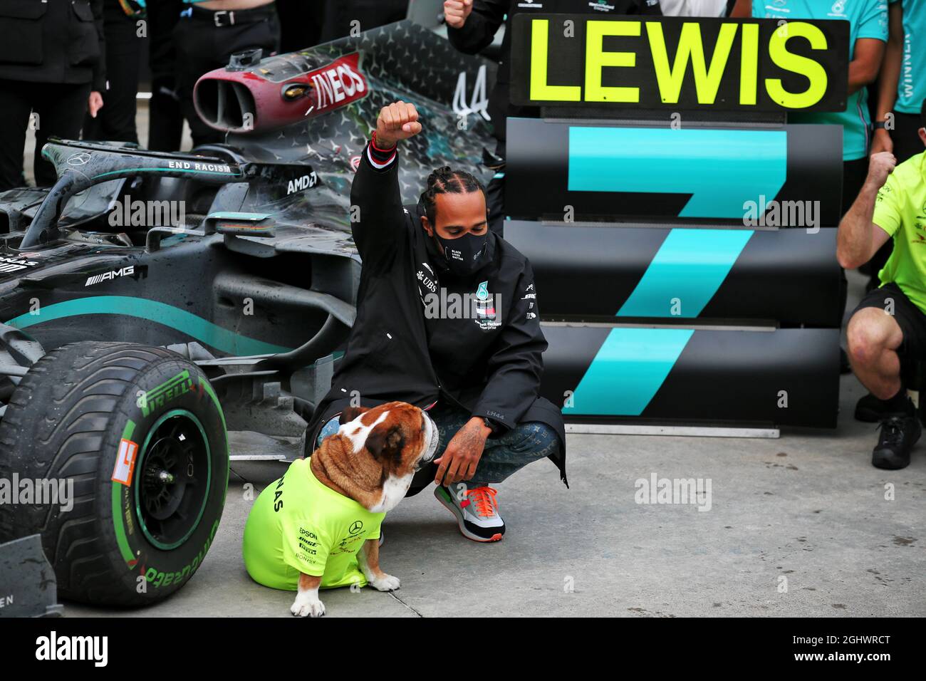 Race winner and World Champion Lewis Hamilton (GBR) Mercedes AMG F1 ...