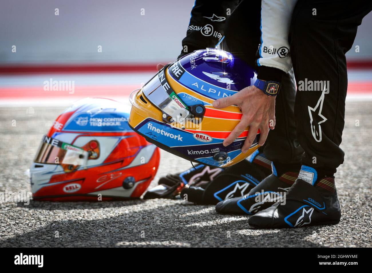 The helmet of fernando alonso hi-res stock photography and images - Alamy