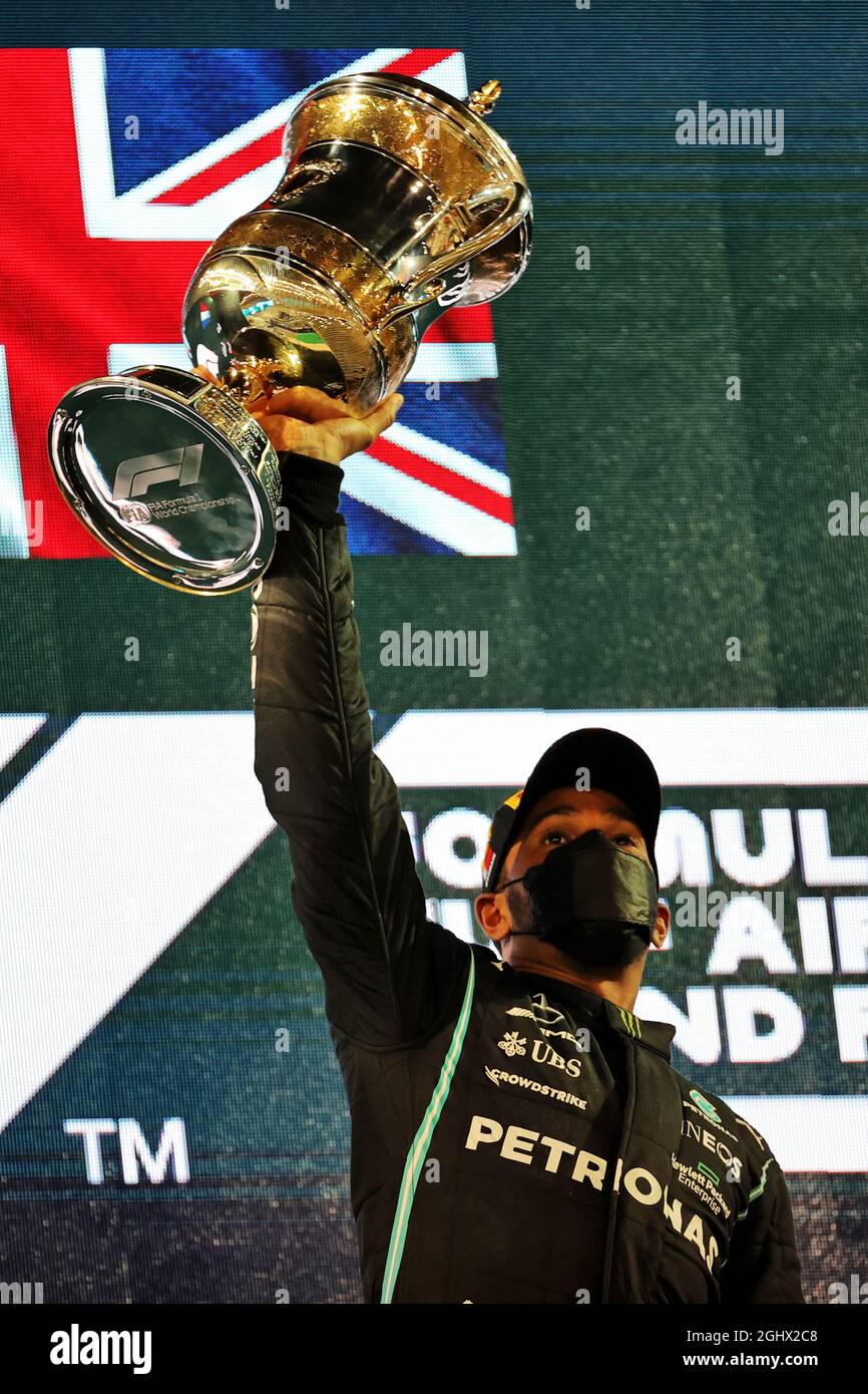 Race winner Lewis Hamilton (GBR) Mercedes AMG F1 celebrates on the ...