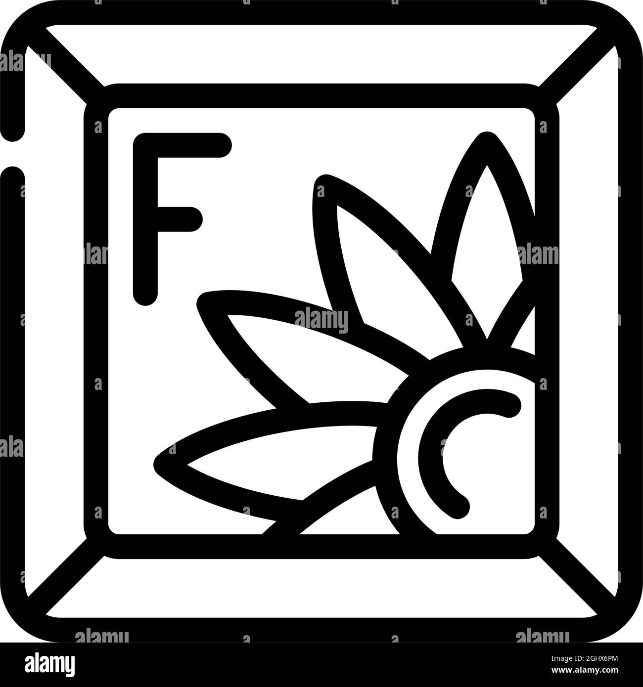 computer keyboard buttons drawing line icon vector illustration Stock ...