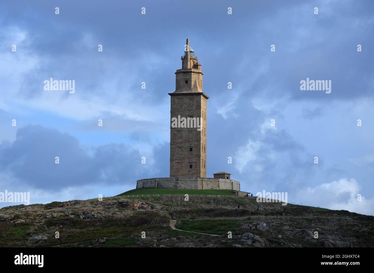 Tower of Hercules, A Curuna, Galicia, Spain. UNESCO World Heritage ...