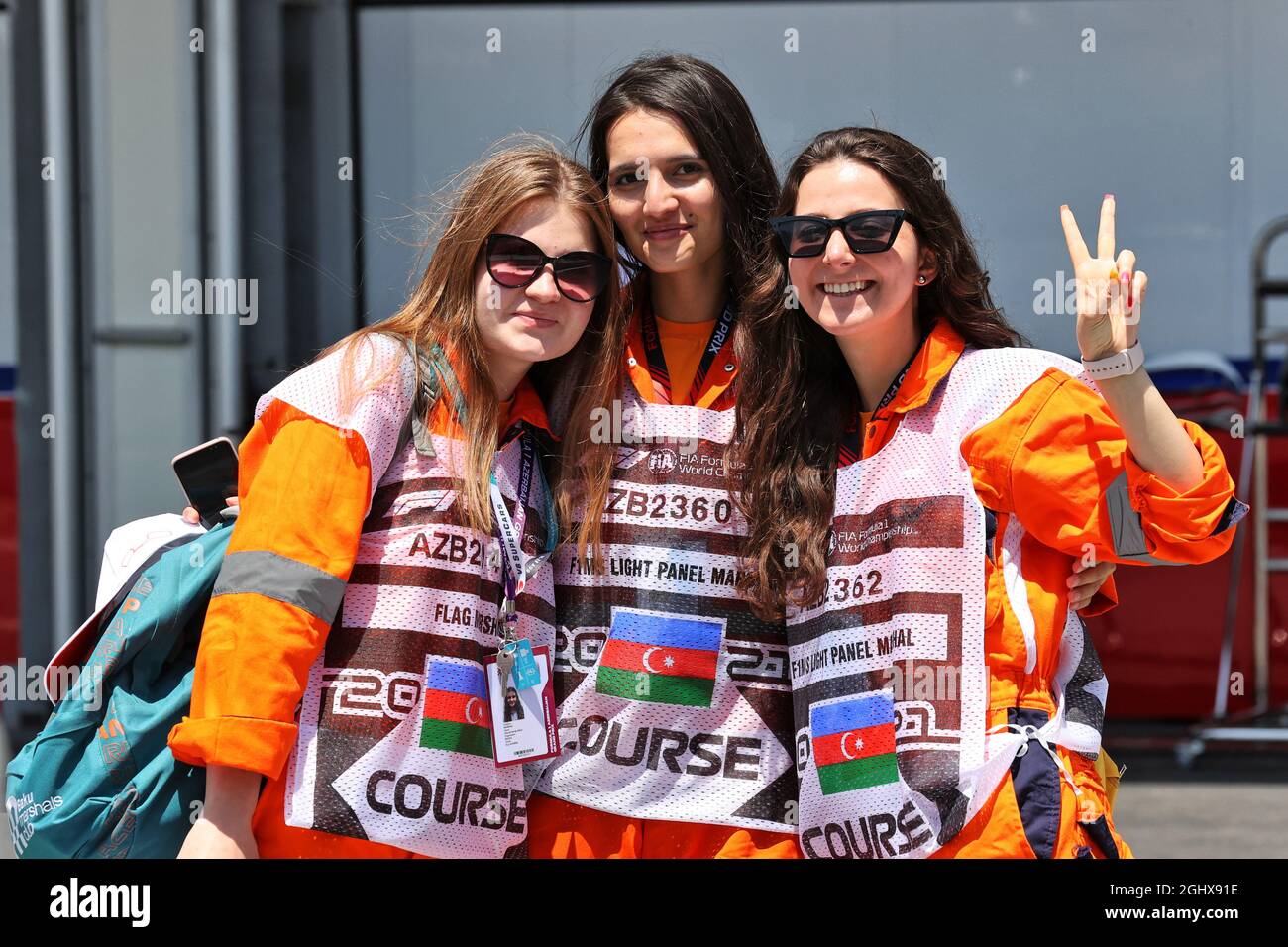 Circuit atmosphere - marshals. 03.06.2021. Formula 1 World Championship, Rd 6, Azerbaijan Grand ...