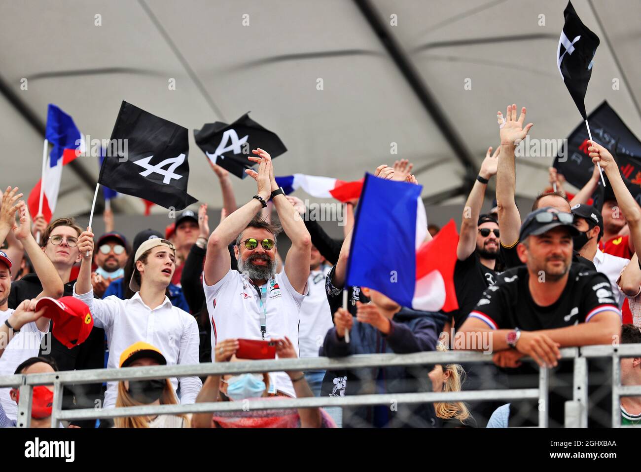 Circuit atmosphere - fans in the grandstand. 20.06.2021. Formula 1 ...