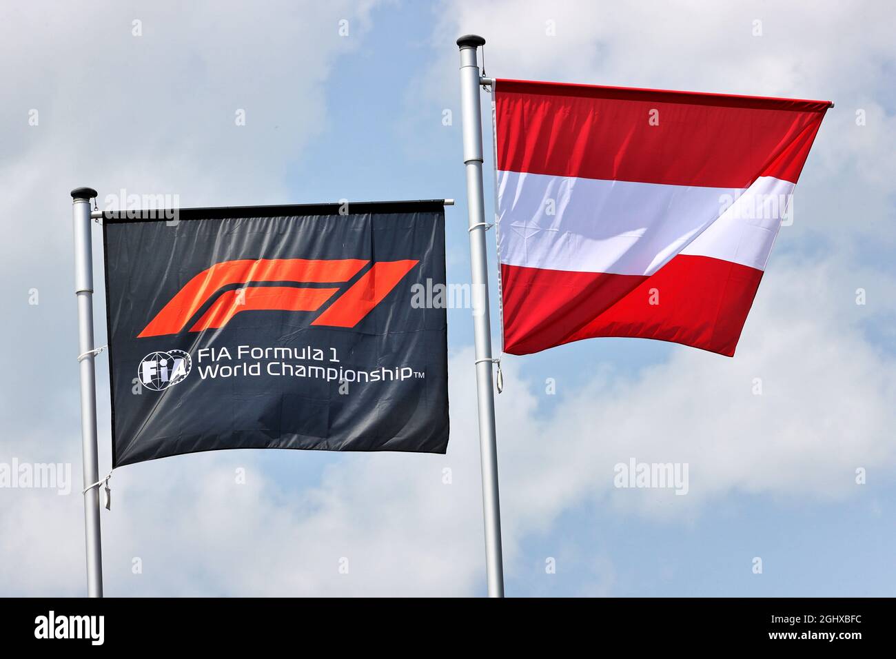 Circuit atmosphere - F1 and Austria flags. 24.06.2021. Formula 1 World ...