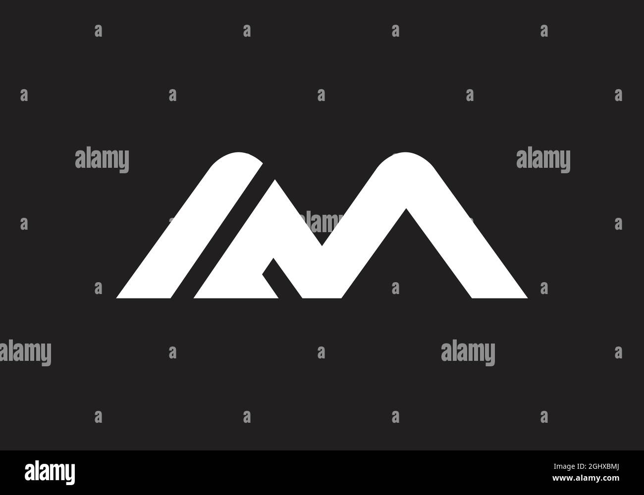 this is a creative letter AM logo icon design Stock Vector Image & Art ...