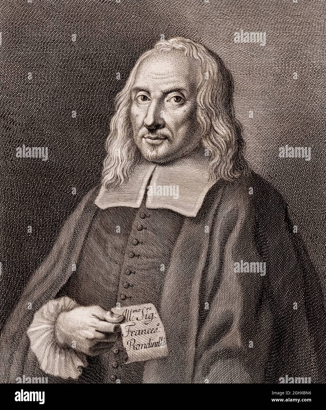 Portrait of Francesco Rondinelli, 1589 – 1655, Italian sculptor Stock ...