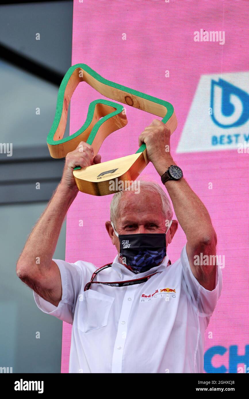 Dr Helmut Marko (AUT) Red Bull Motorsport Consultant celebrates on the ...