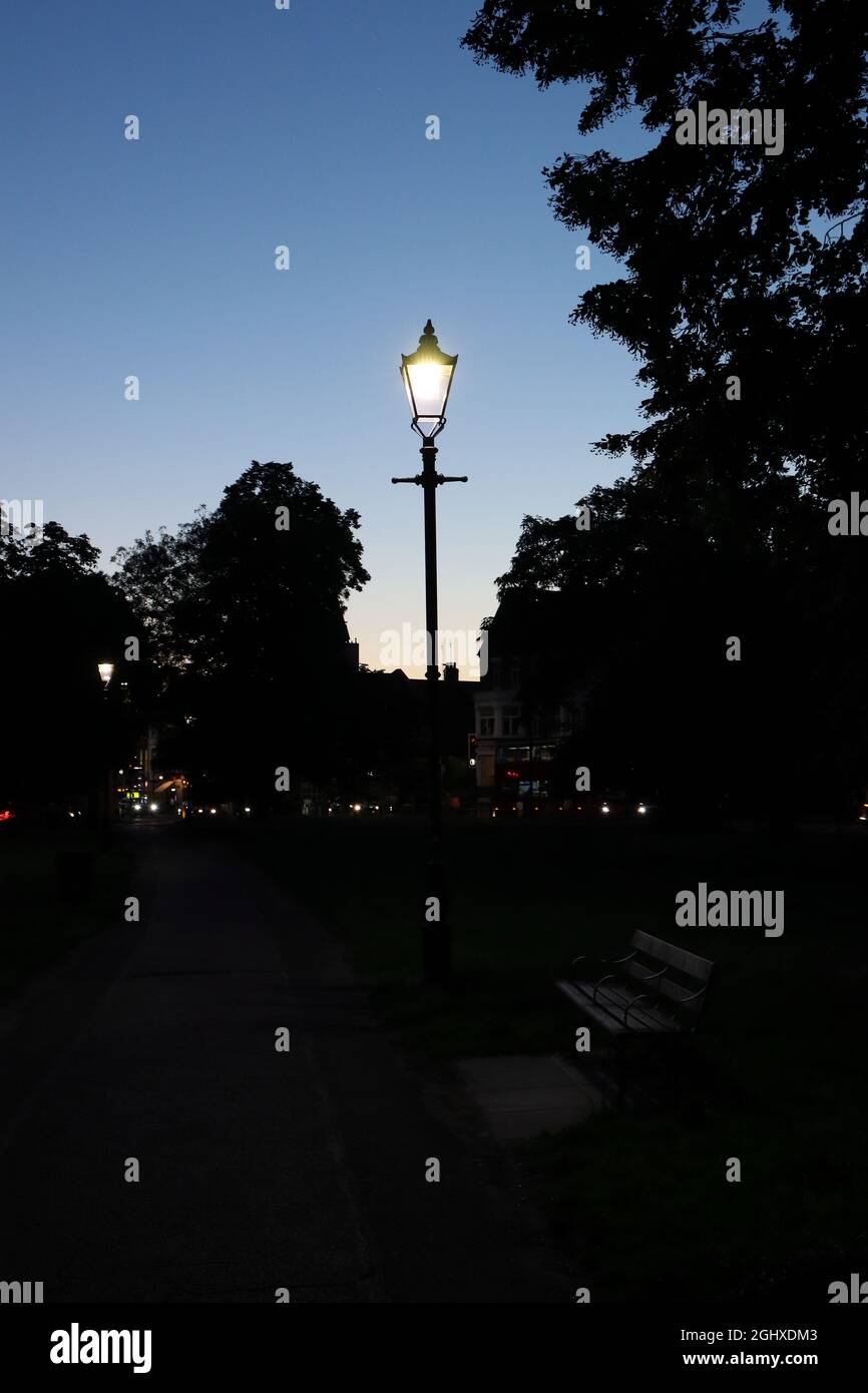 Park street light Stock Photo - Alamy