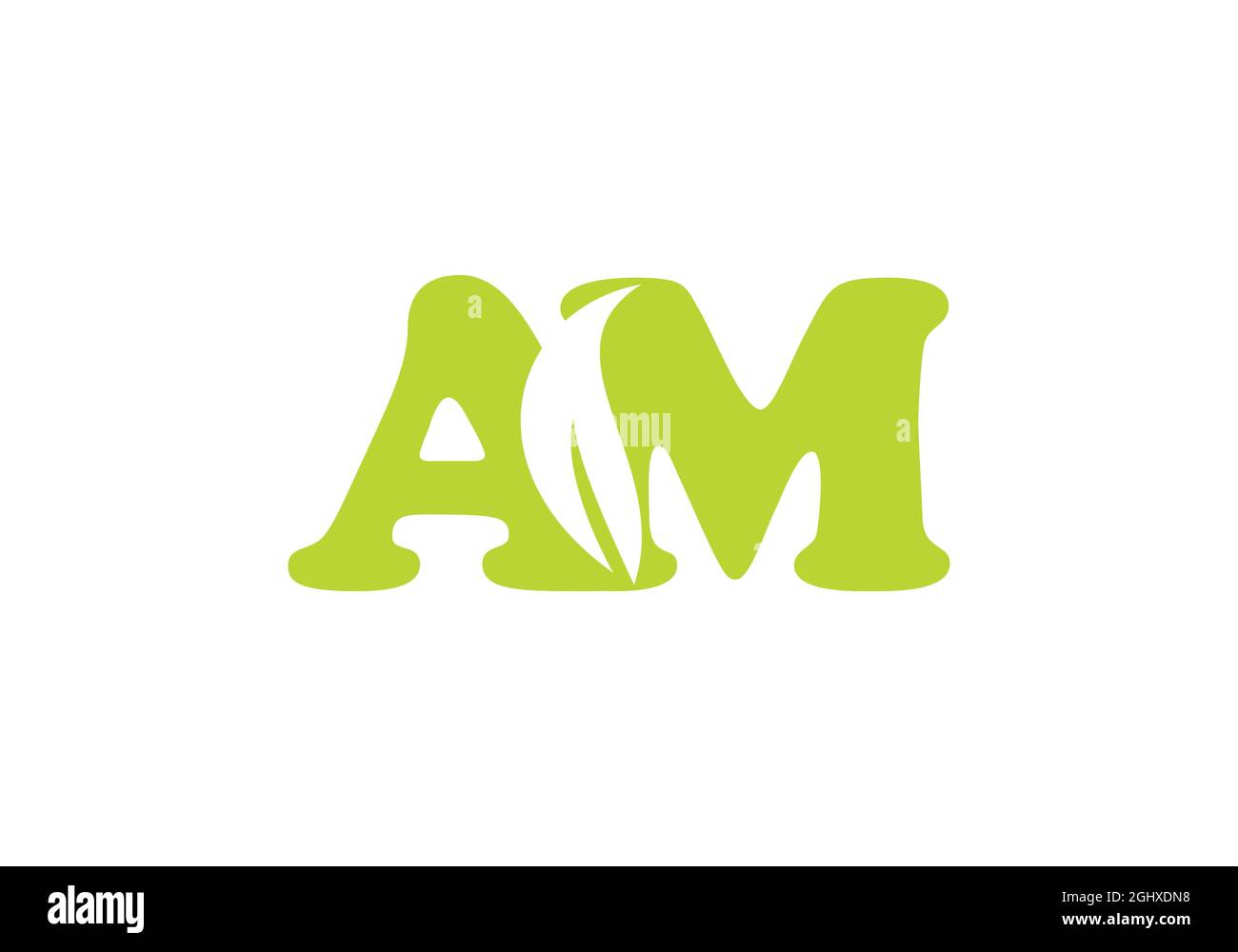 this is a creative letter AM logo icon design Stock Vector Image & Art ...
