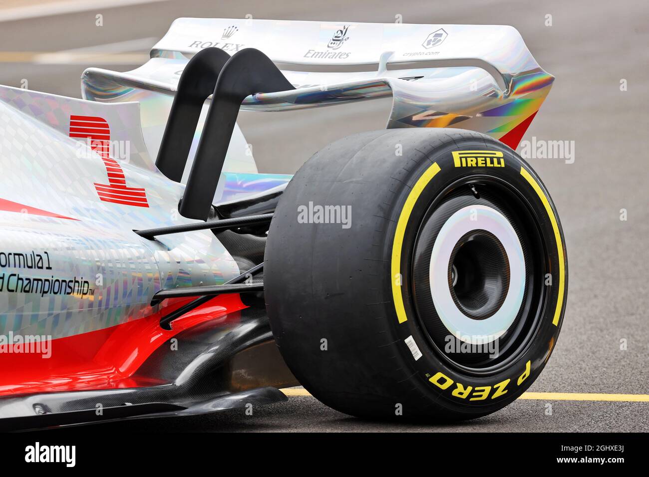 2022 car launch rear wing detail hi-res stock photography and images ...