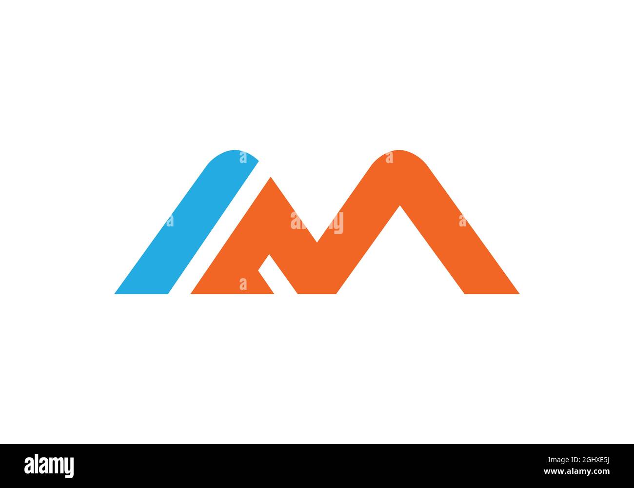 this is a creative letter AM logo icon design Stock Vector Image & Art ...