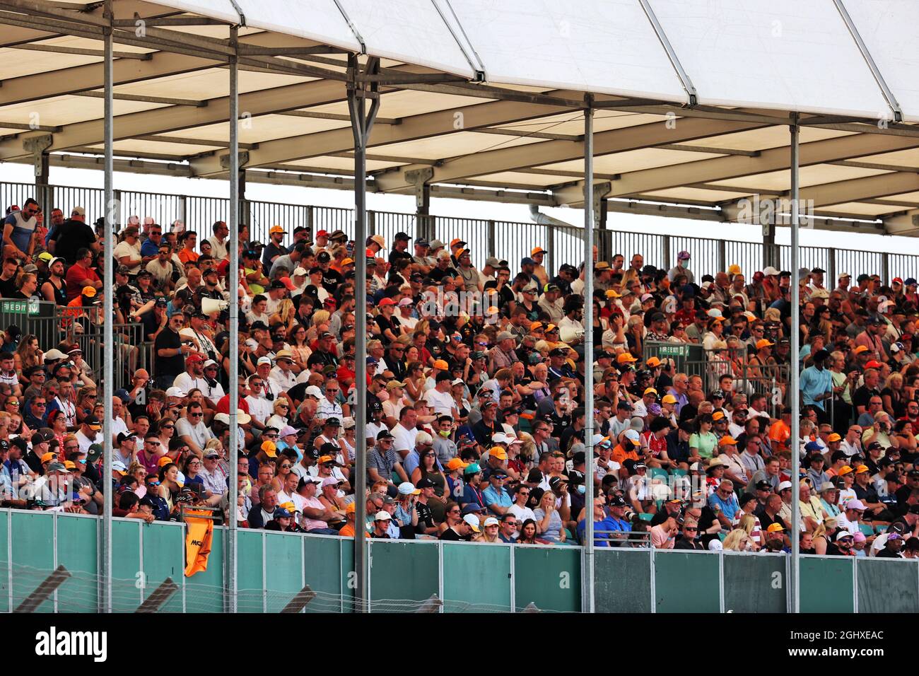 Circuit atmosphere - fans in the grandstand. 16.07.2021. Formula 1 ...