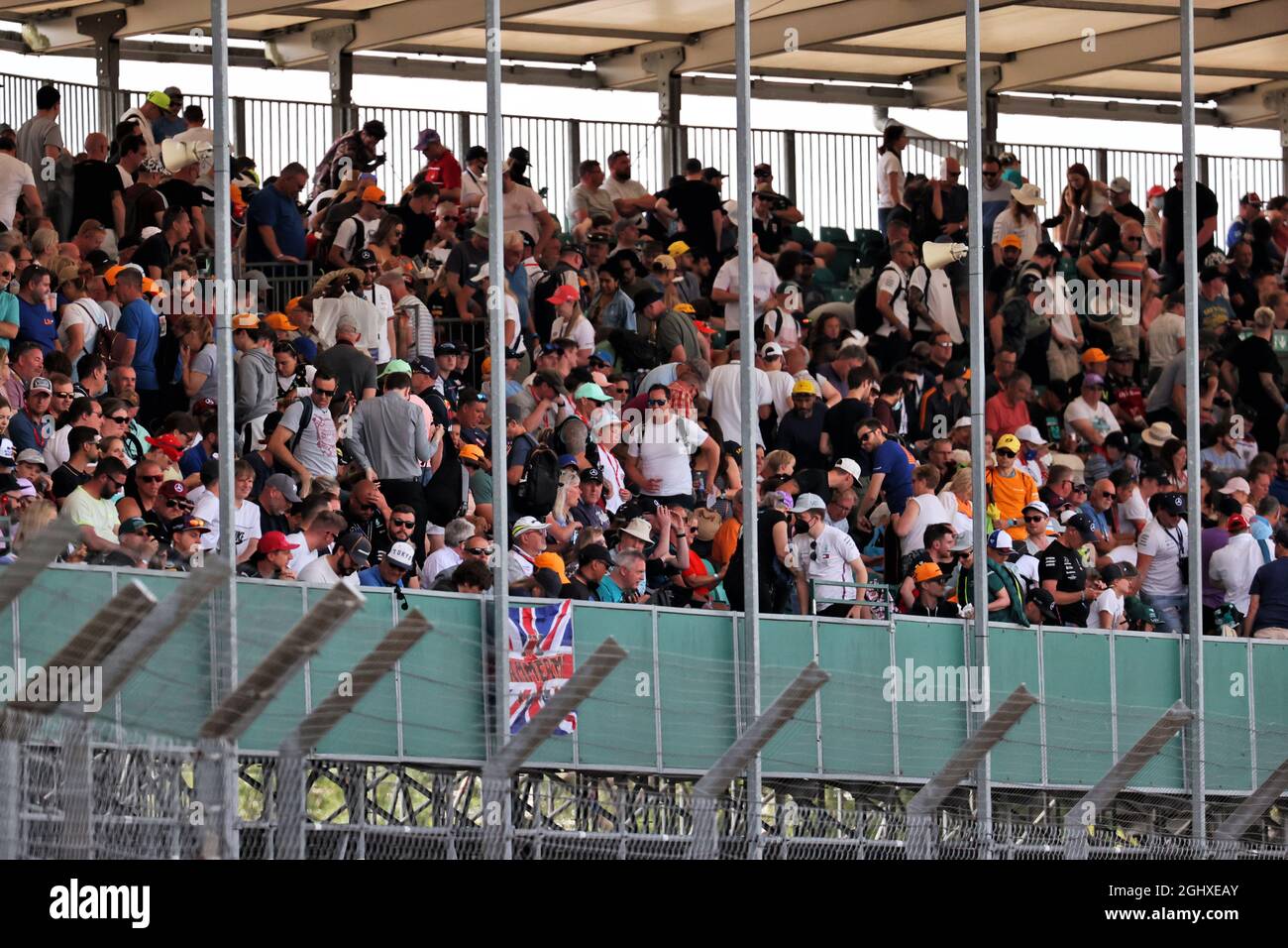 Circuit atmosphere - fans in the grandstand. 16.07.2021. Formula 1 ...