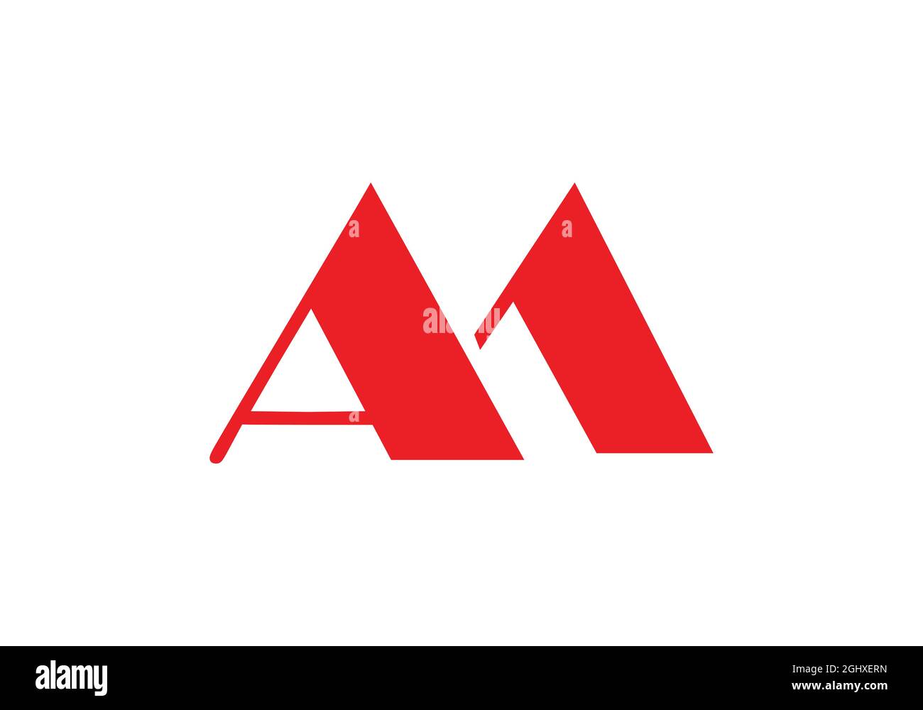 this is a creative letter AM logo icon design Stock Vector Image & Art ...