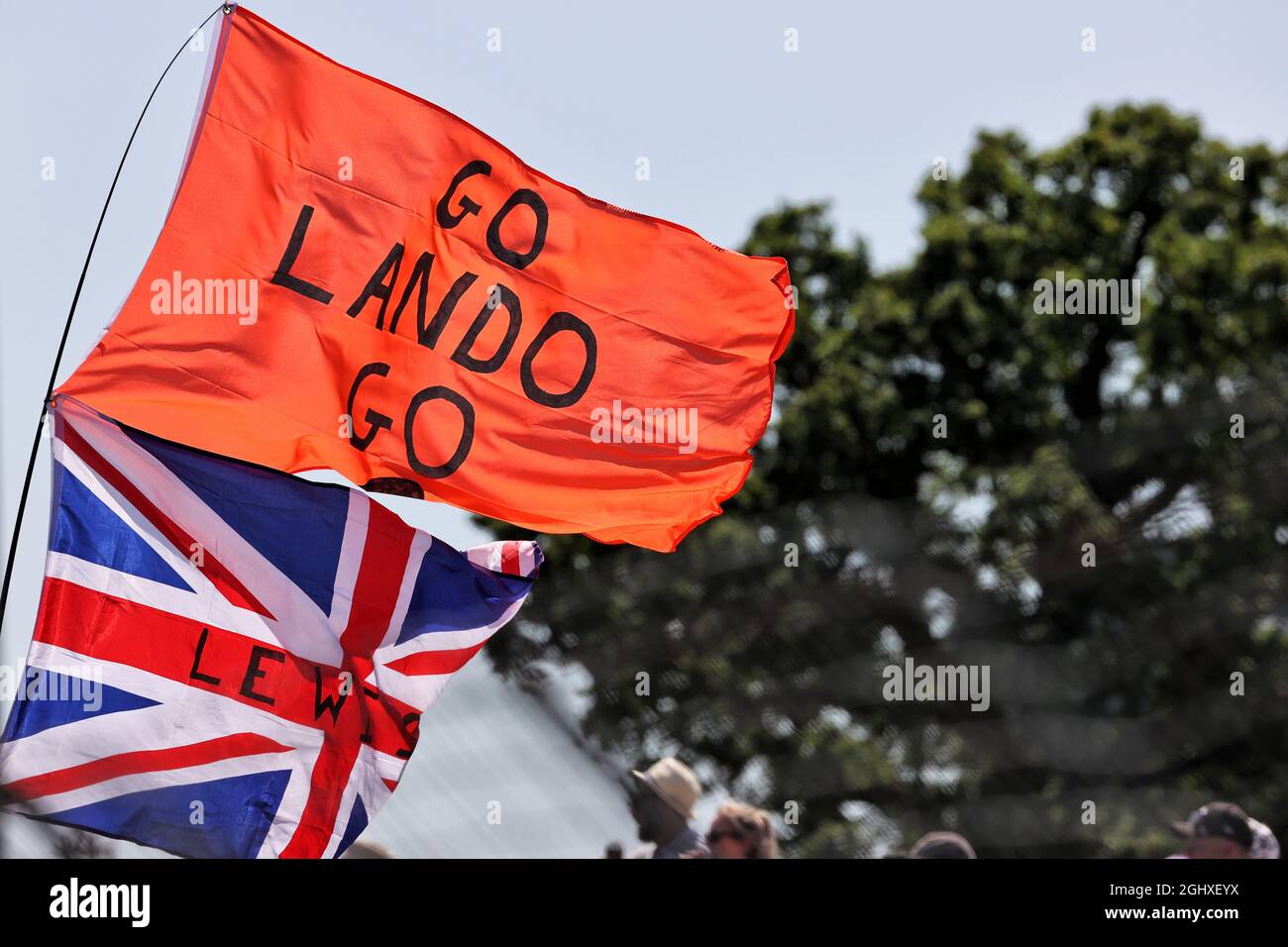 Mercedes amg f1 flags hi-res stock photography and images - Alamy