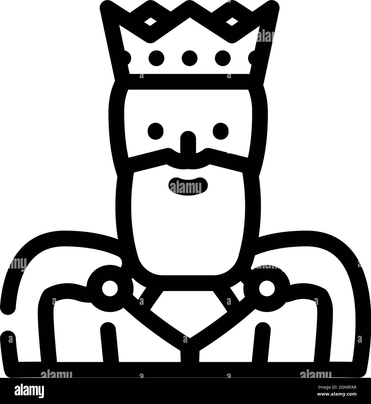 king man line icon vector illustration Stock Vector Image & Art - Alamy