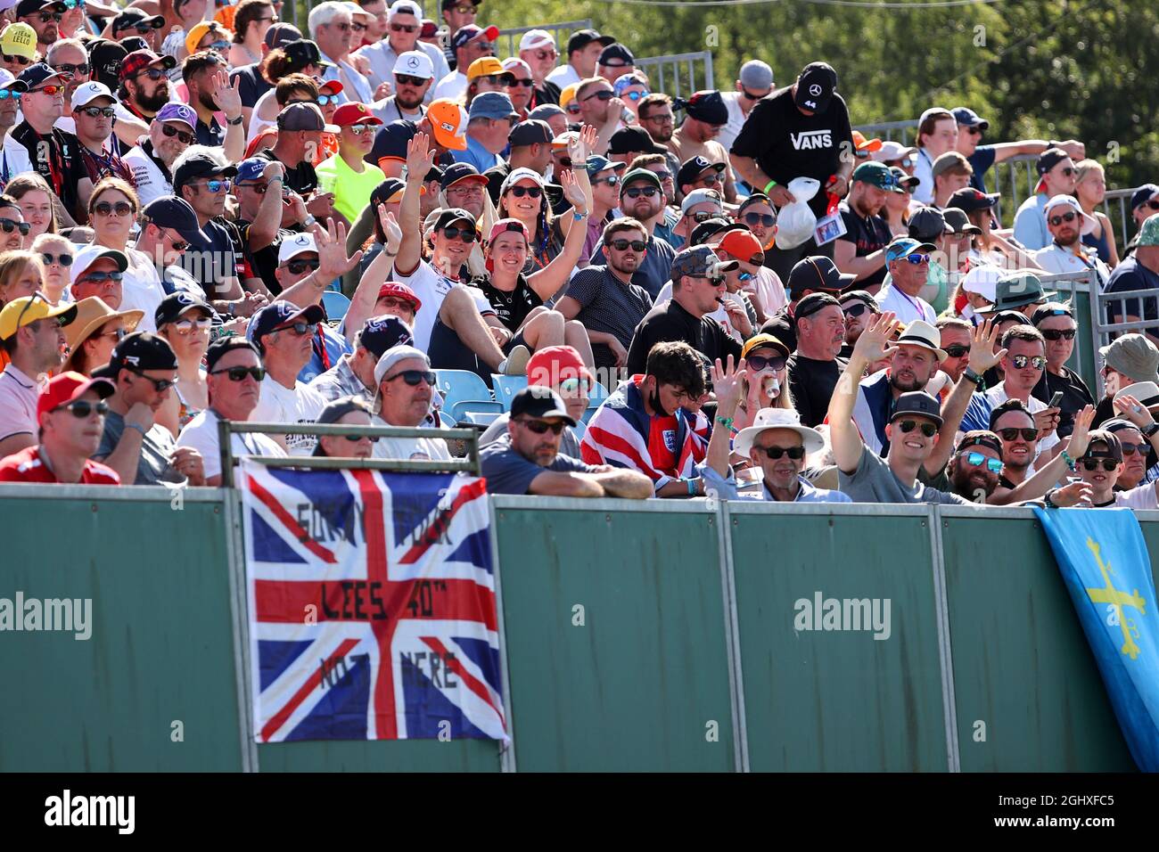 Circuit atmosphere - fans in the grandstand. 17.07.2021. Formula 1 ...