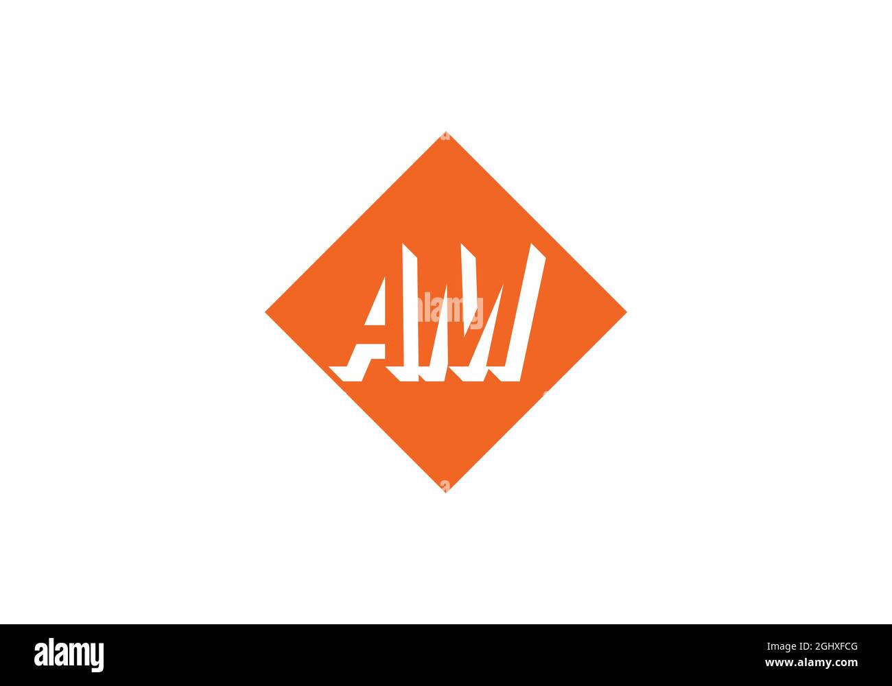 this is a creative letter AM logo icon design Stock Vector Image & Art ...