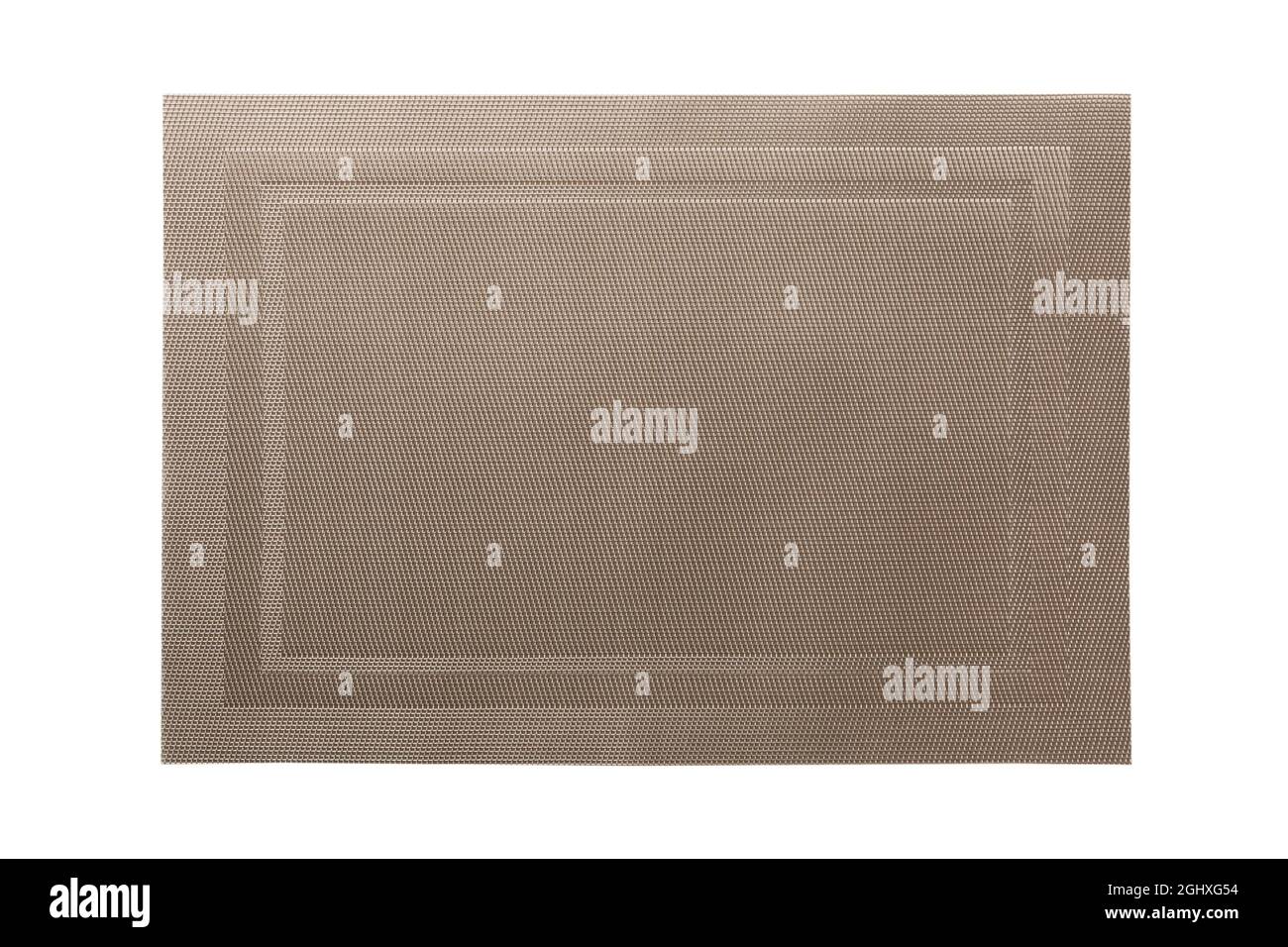 Top view of isolated placemat for food. Empty space for your design ...