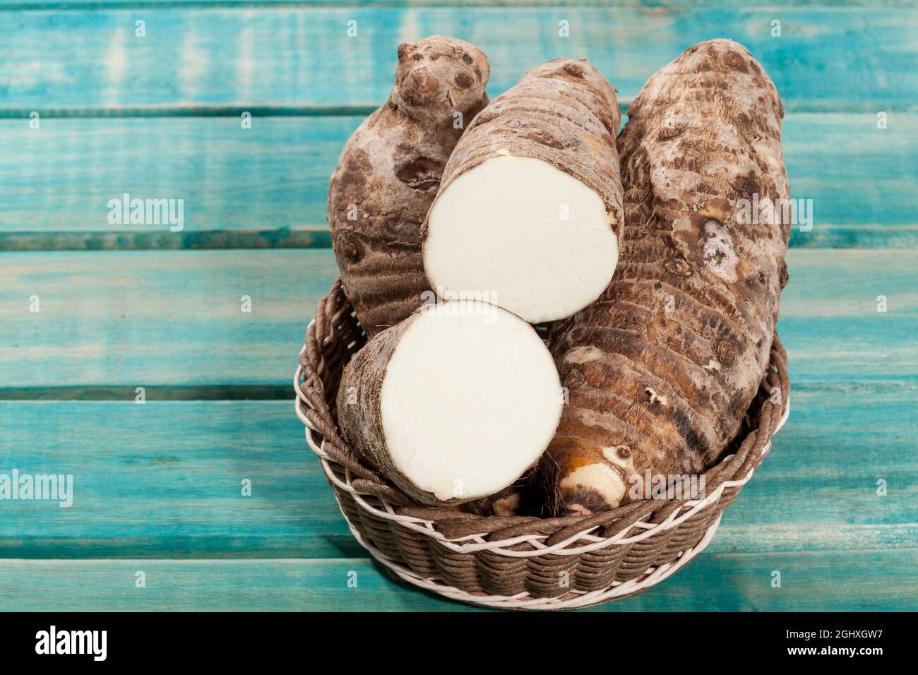 Malanga Edible Tuber - Root Of The Plant Called Colocasia Esculenta ...