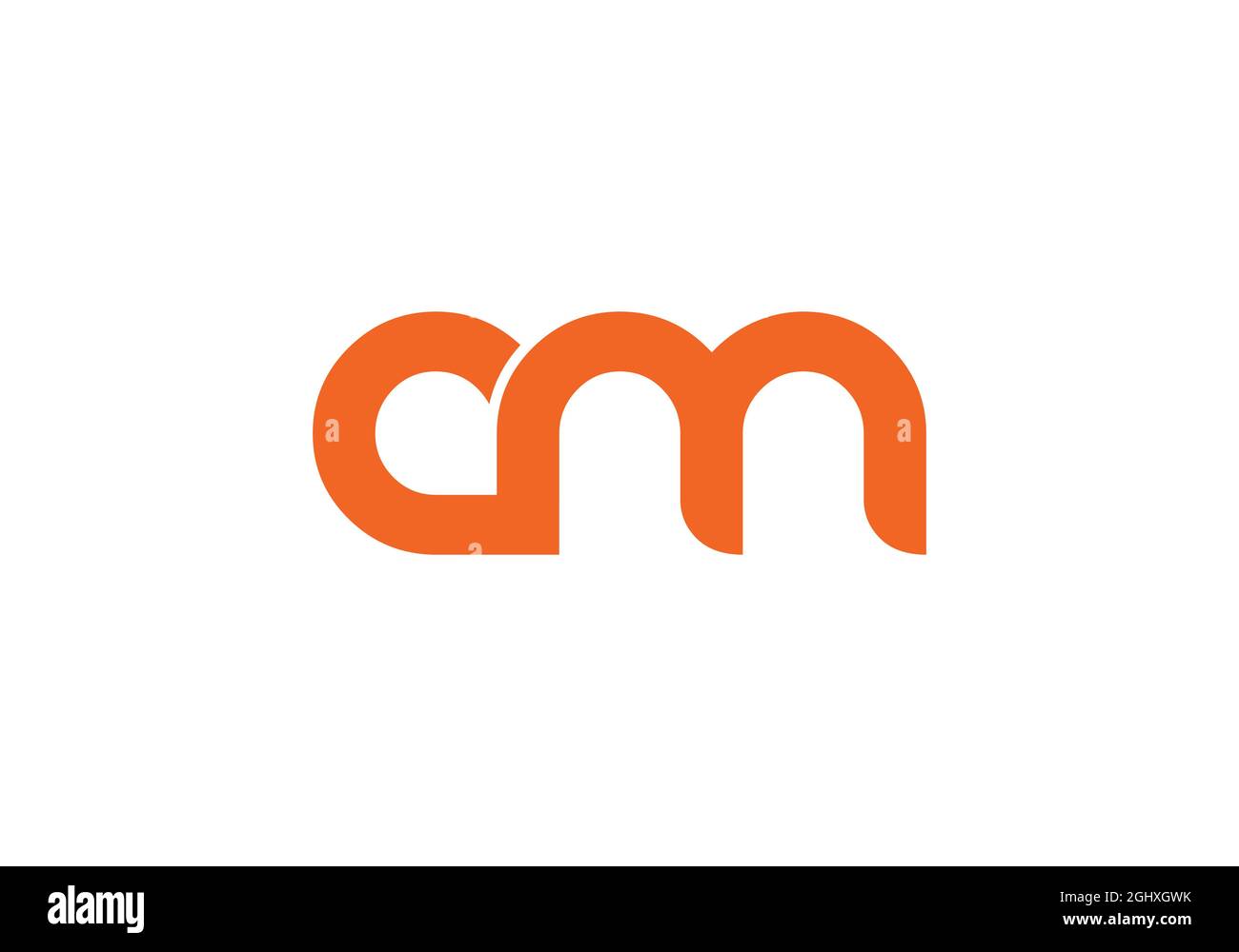 this is a creative letter AM logo icon design Stock Vector Image & Art ...