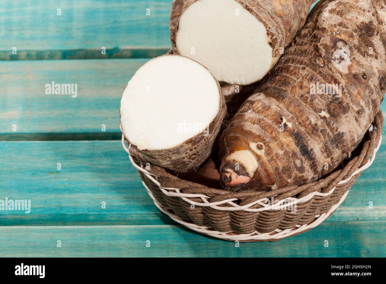 Malanga Edible Tuber - Root Of The Plant Called Colocasia Esculenta ...